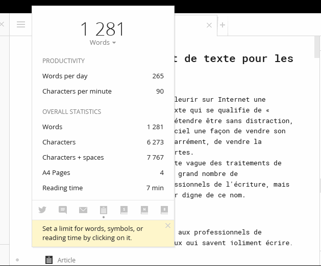 Write ! Le traitement de texte pour les pros de l'écriture | 65BITS